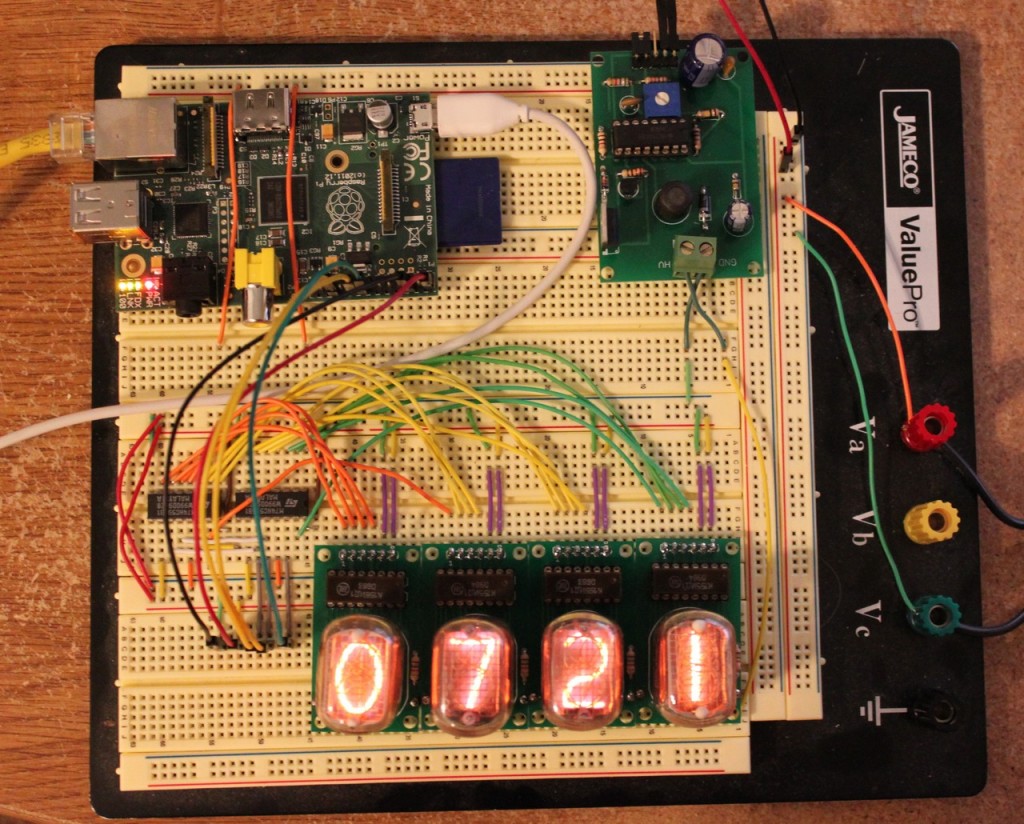 Raspberry Pi Nixie Tube Clock Prototype – Dr. Scott M. Baker