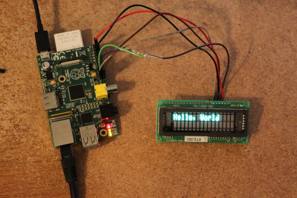 Interfacing a VFD display to the raspberry pi – Dr. Scott M. Baker